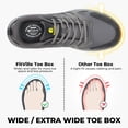 FitVille Men's Extra Wide Hiking Shoes with Arch Support Comfort ...