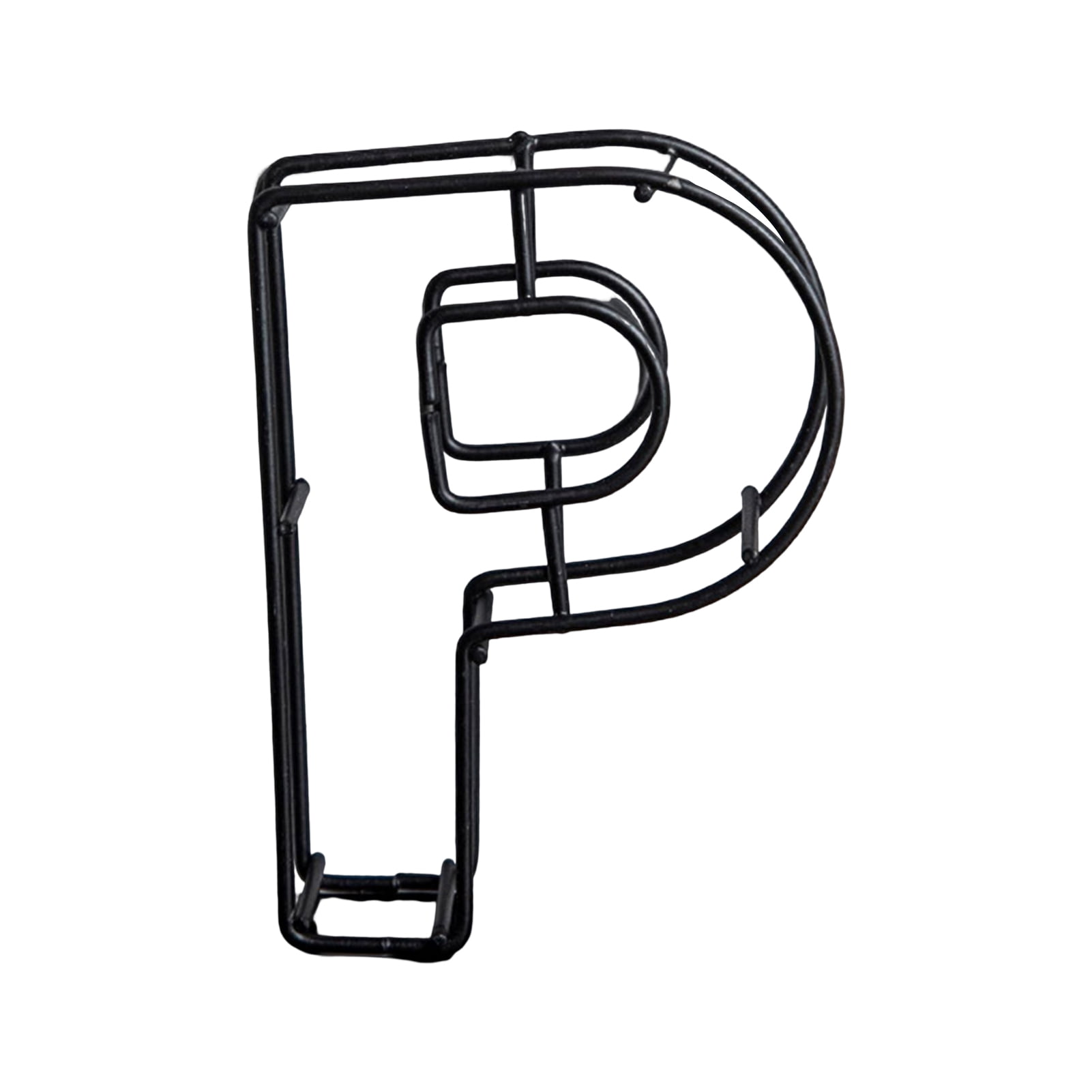 Clear Texture Alphabet Figurine Minimalist Design Wrought Iron Three ...