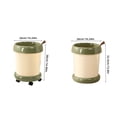 Cartoon Indoor Wheeled Trash Can With Lovely Pattern Portable Space ...