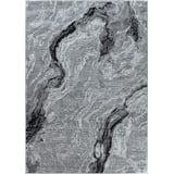 Glory Rugs Modern Abstract Area Rug 8x10 Grey Black Large Rugs for Home ...
