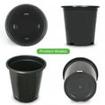 LABLT 10-Pack 1 Gallon Premium Black Nursery Pot Plant Container Garden ...