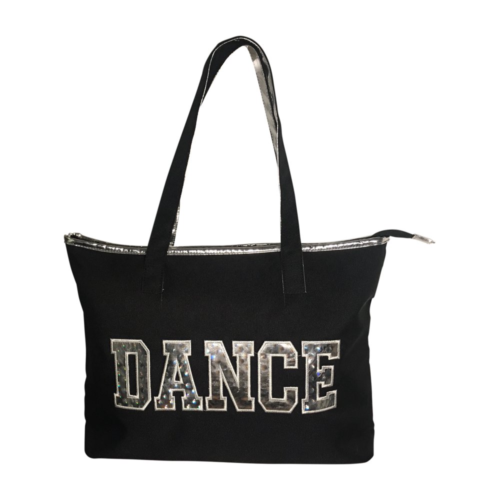 Dance Tote Bag With Multicolored Dance Print (Silver) - Walmart.com ...