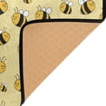 Cute Bee Pattern Memory Foam Area Rug 60"x39" Non Slip, Absorbent, Fade ...