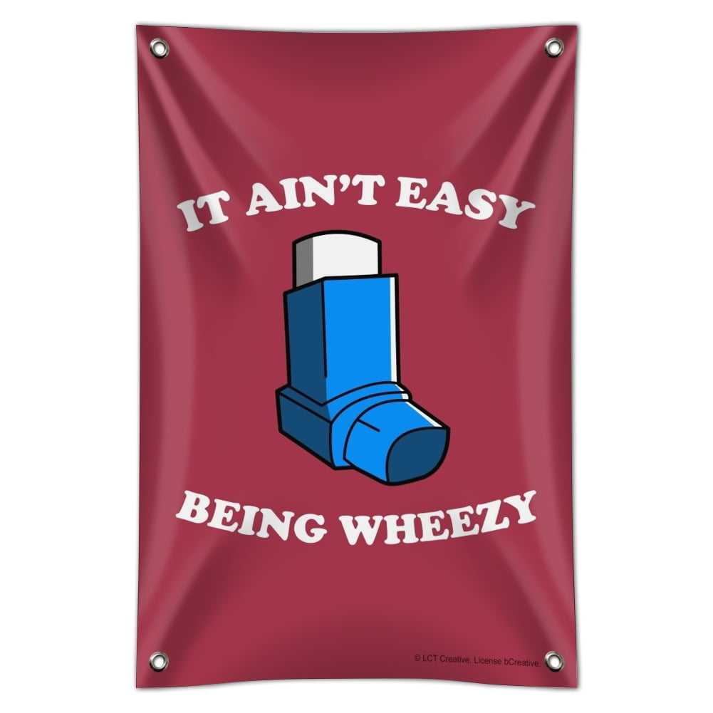It Ain't Easy Being Wheezy Asthma Inhaler Funny Humor Home Business ...