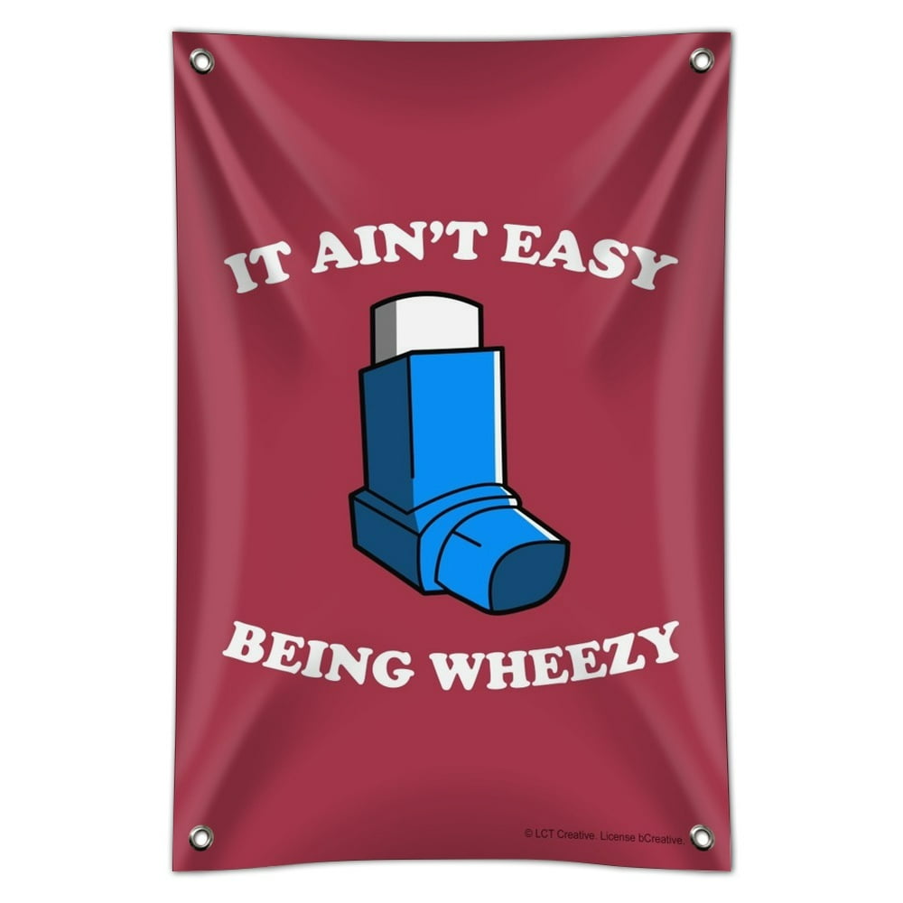 It Ain't Easy Being Wheezy Asthma Inhaler Funny Humor Home Business ...