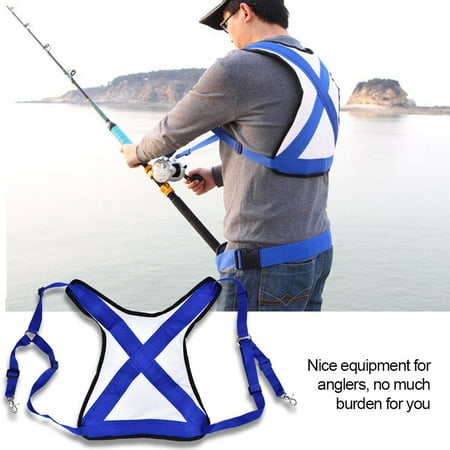 Fishing Vest Belt, Adjustable Shoulder Straps Fishing Harness Fishing ...