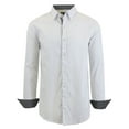 Men's Long Sleeve Slim-Fit Solid Dress Shirts (S-3XL) - Walmart.com