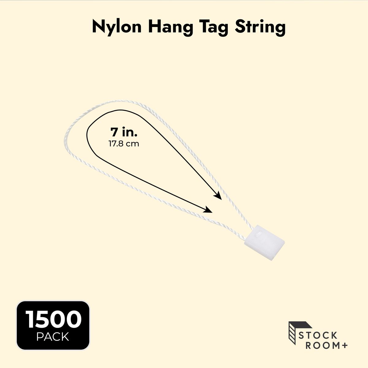 Buy 1500 Pcs 7 inch Hang Tag Plastic String Fasteners for Clothing ...