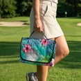 FKELYI Golf Hibiscus Flower Leaf Print Golf Cart Seat Cover for 2 ...