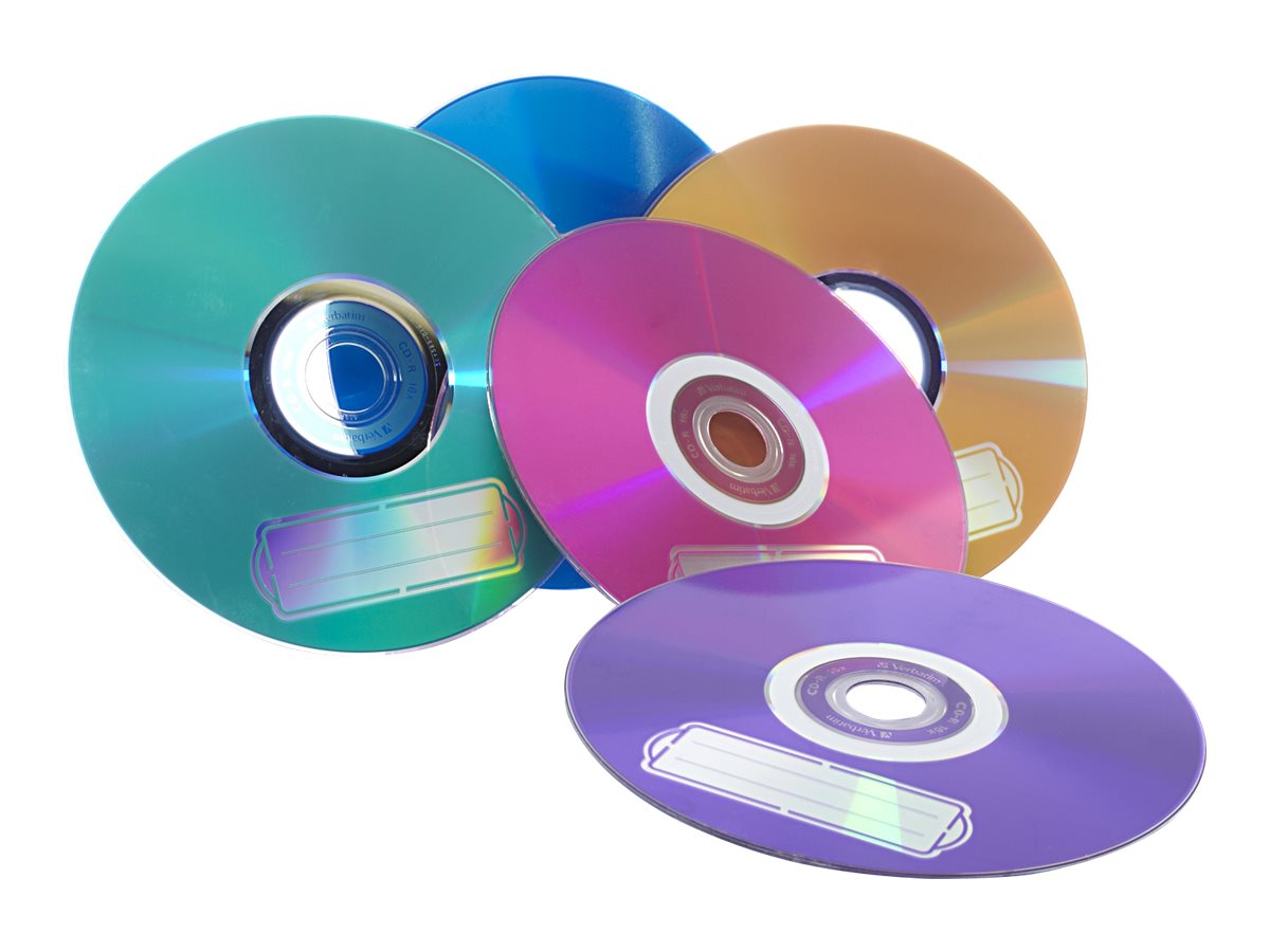 Verbatim Color - 10 x CD-R - 700 MB (80min) 52x - blue, purple, green ...