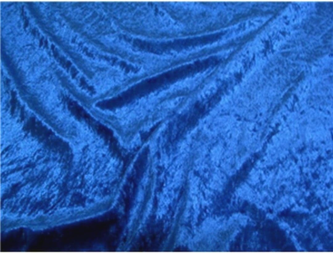 Velvet Crushed Panne Velour Backdrop Stretch Fabric (Royal Blue ...