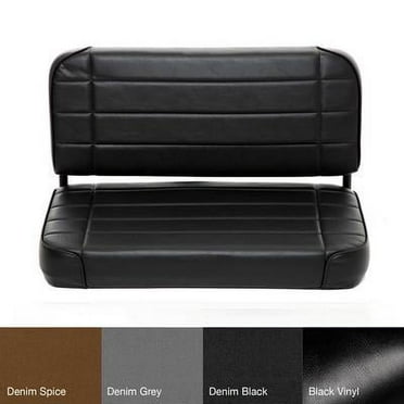 Smittybilt Low-Back Bucket Front Seat for Jeep CJ Vehicles, Black ...