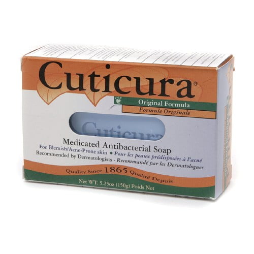 Cuticura Medicated Anti-Bacterial Bar Soap, Original Formula - 5.25 Oz ...