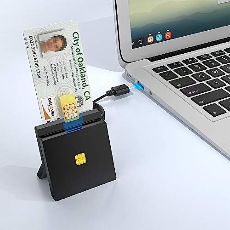 CAC Reader, CAC Card Reader Military, DOD Military USB Common Access ...