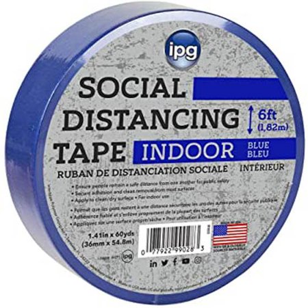 CAN006 - TAPE SOCIAL DISTANCING INDOOR 1.4IN X 54M BLUE | Walmart Canada