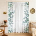 ANXPTIME Light Diffusing Sheer Window Curtain With Rod Pocket Polyester ...