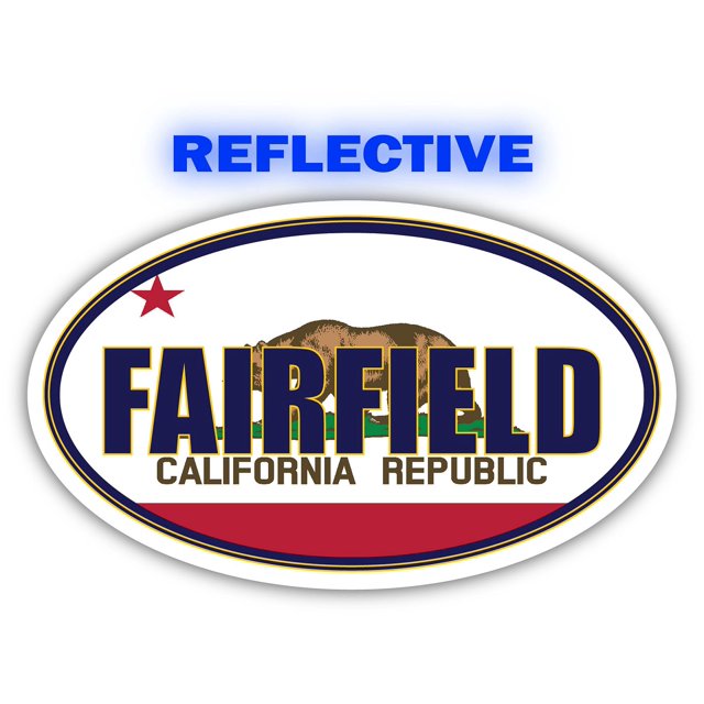 Fairfield City California State Flag | CA Flag Solano County Oval State ...