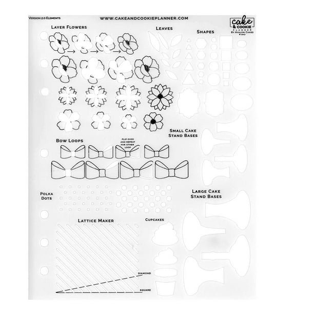Elements Cake Sketching Template by Avalon Cakes - Walmart.ca