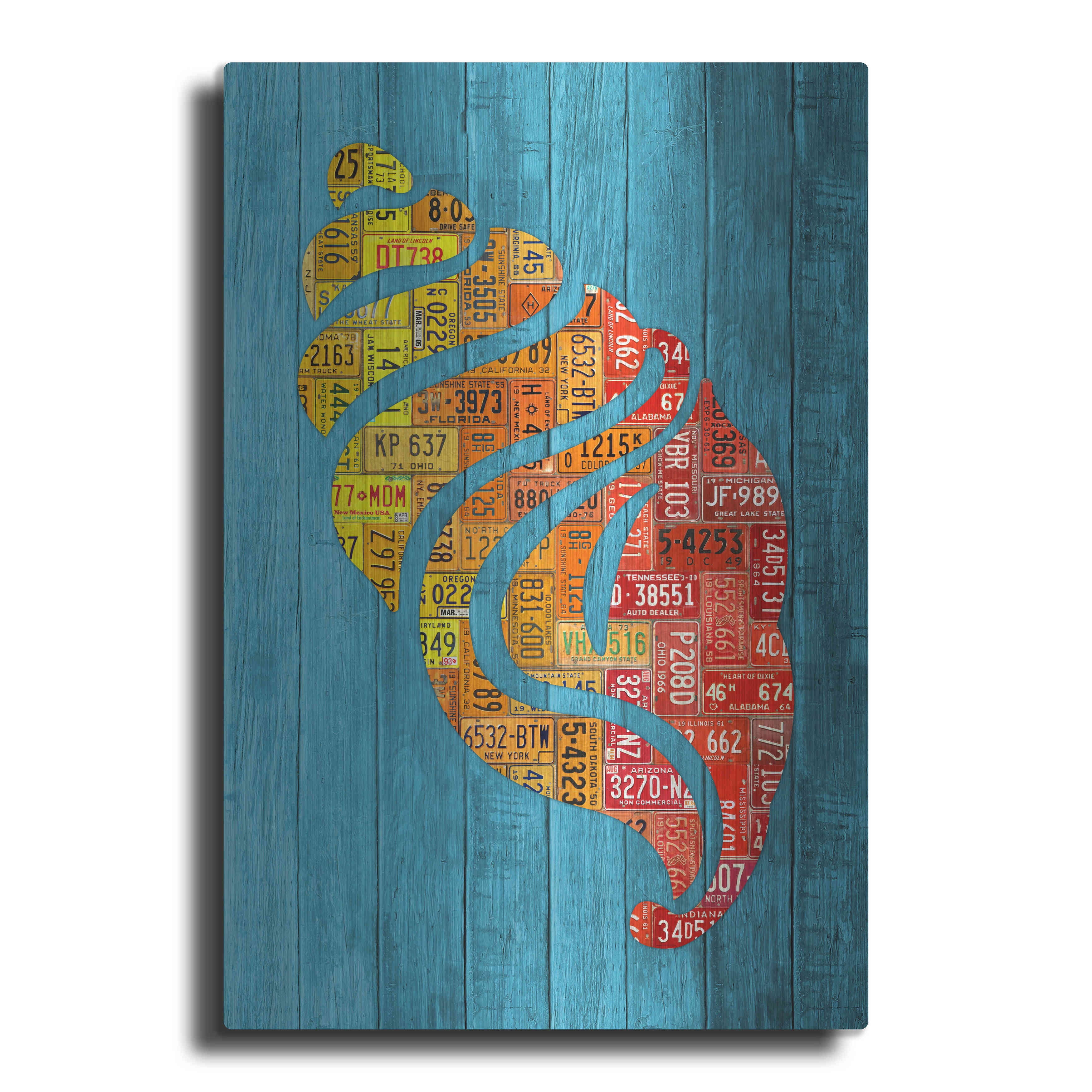 Luxe Metal Art 'Seashell' by Design Turnpike, Metal Wall Art, 16"x24 ...