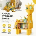 Costway Giraffe Bookcase for Kids 4-Tier Toy Storage Organizer with ...