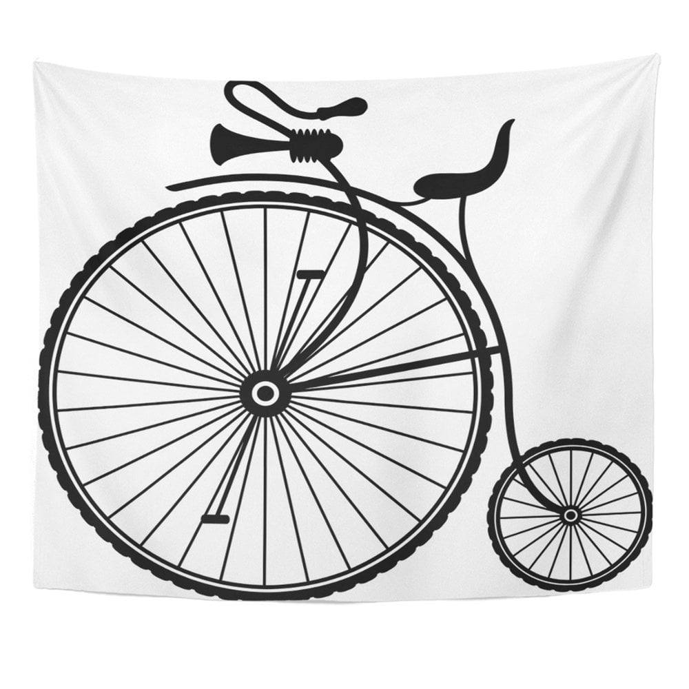 Vintage Bike Wheel Drawing