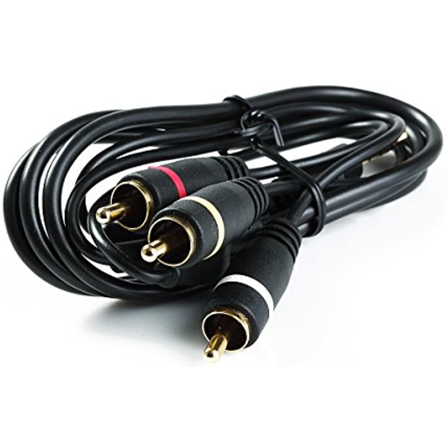Premium 3FT 3.5mm AUX Plug to 3 RCA Male AUX Composite Audio Video OFC ...