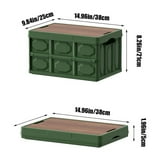 COFEST Outdoor Camping Storage Box with Lid, Folding Storage Box for ...