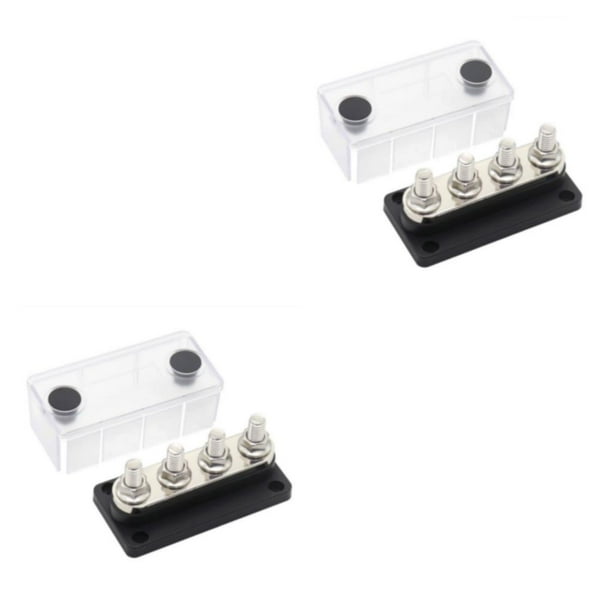 stanreset 1/2/3/5 Power Distribution Block Bus Bar Portable M8/M10 Studs 300A Car Boat High ...