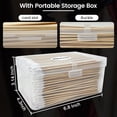 PINGMIC Bamboo Cotton Swabs with Double-Ended Pointed Lint-Free Tip in ...
