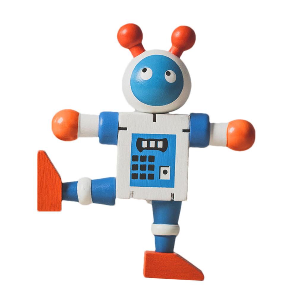 Famure Robot Puppet|Wooden Puppet for Kids|Wooden Robot Building Toy ...