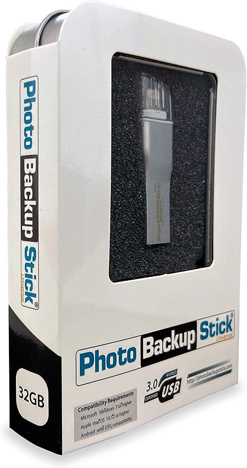 Photo Backup Stick Universal for Windows & Mac Computers, iPhones ...