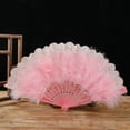 1920s Vintage Styles Flapper Feathered Fan for Women Folding Handheld ...