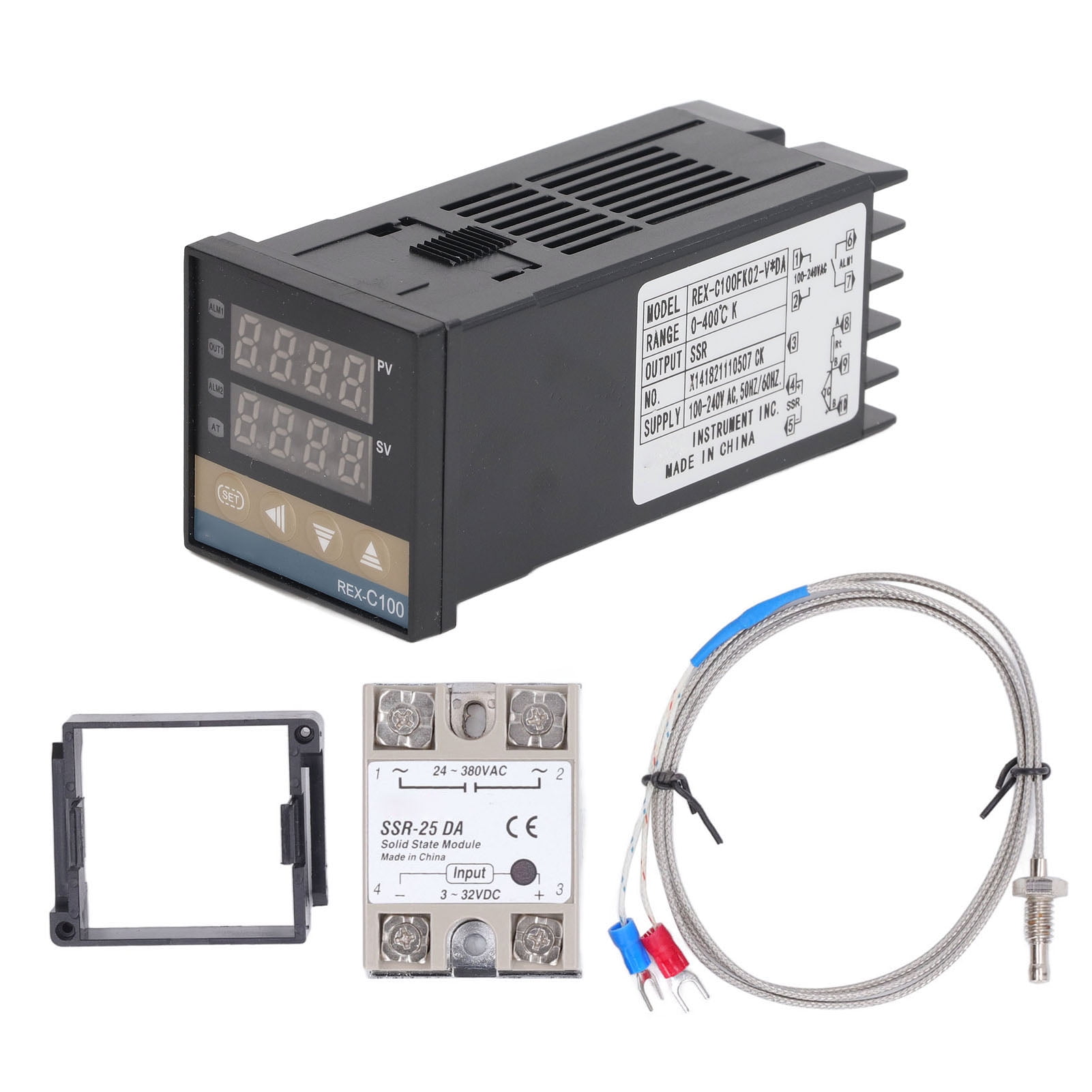 Termostato, Kit de termostato PID digital Kit de controlador de temperatura PID Controlador de ...