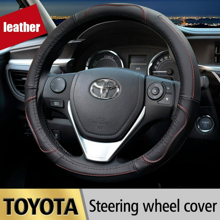 Toyota corolla leather steering wheel cover store