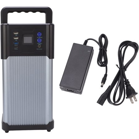 500W Portable Power Station, Outdoor Generator Digital Display LED ...