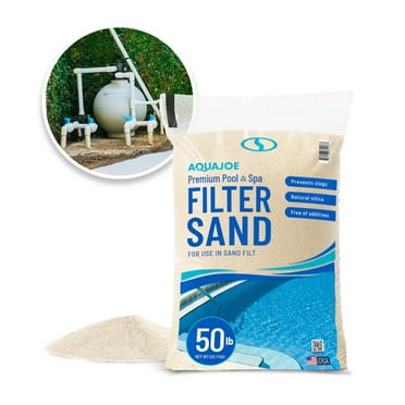 HTH Pool Filter Sand, 50 lbs, Efficient, Clear Water for Swimming Pools ...