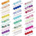 8mm Round Glass Beads for Making - 2545 count 96Colors Beads Crafting ...