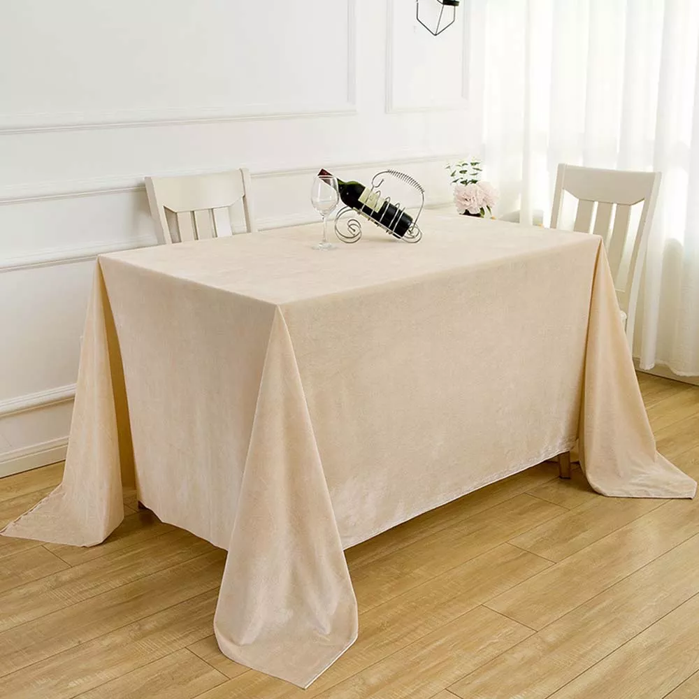 Touiyu Table Cloth Velvet Rectangular 63"x126"Tablecloth Elegant ...