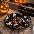 10 Inch Embossed Ghost Pumpkin Ceramic Dinner Plate, Unique Halloween ...