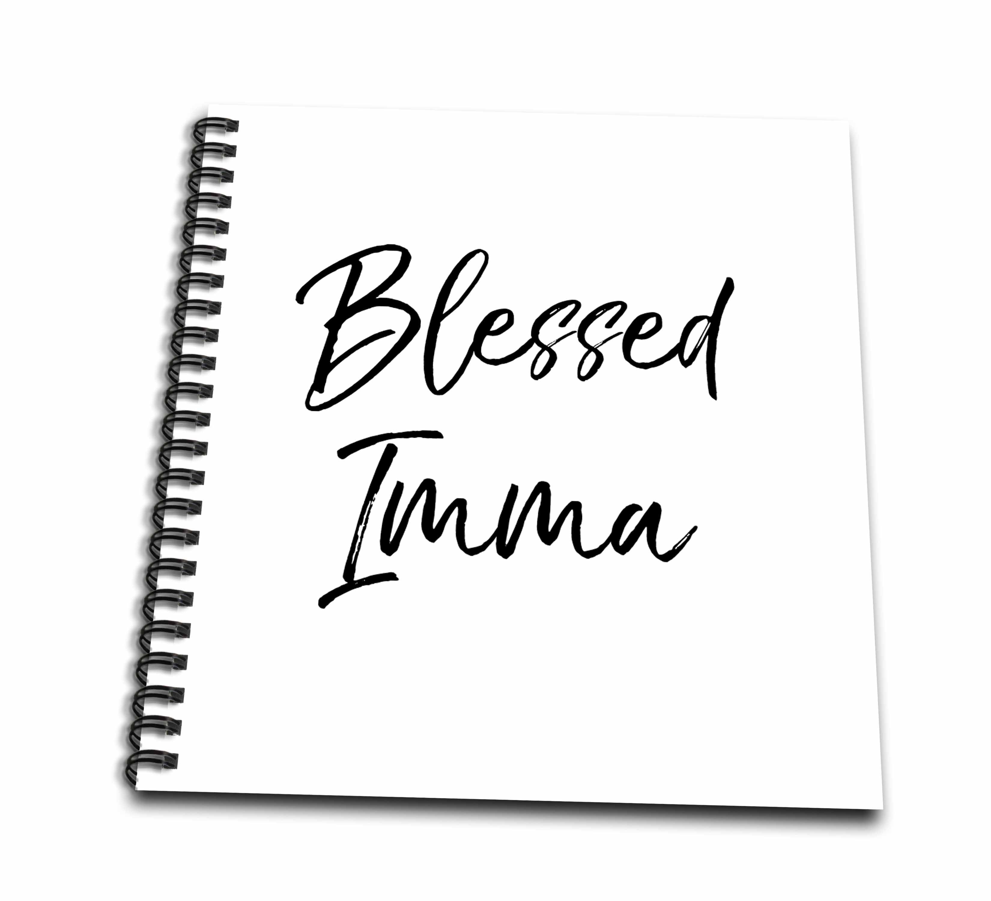 Blessed Imma cursive flowy letters Thankful Jewish Hebrew Mom Ima love ...