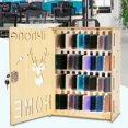 WINDLAND Durable Wooden Portable Mobiles Box Lockable Design Compact ...