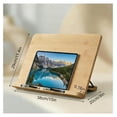 Adjustable Wooden Book Stand with Page Clips - 4 Pack 11x15 in Stable ...