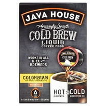 Java House® Authentic Cold Brew Coffee Pods, Colombian Black, 12 Count ...