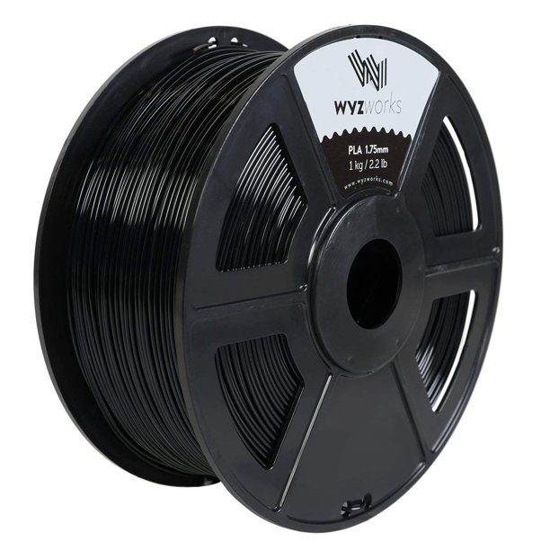 WYZworks PLA 1.75mm [ BLACK ] Premium Thermoplastic Polylactic Acid 3D ...