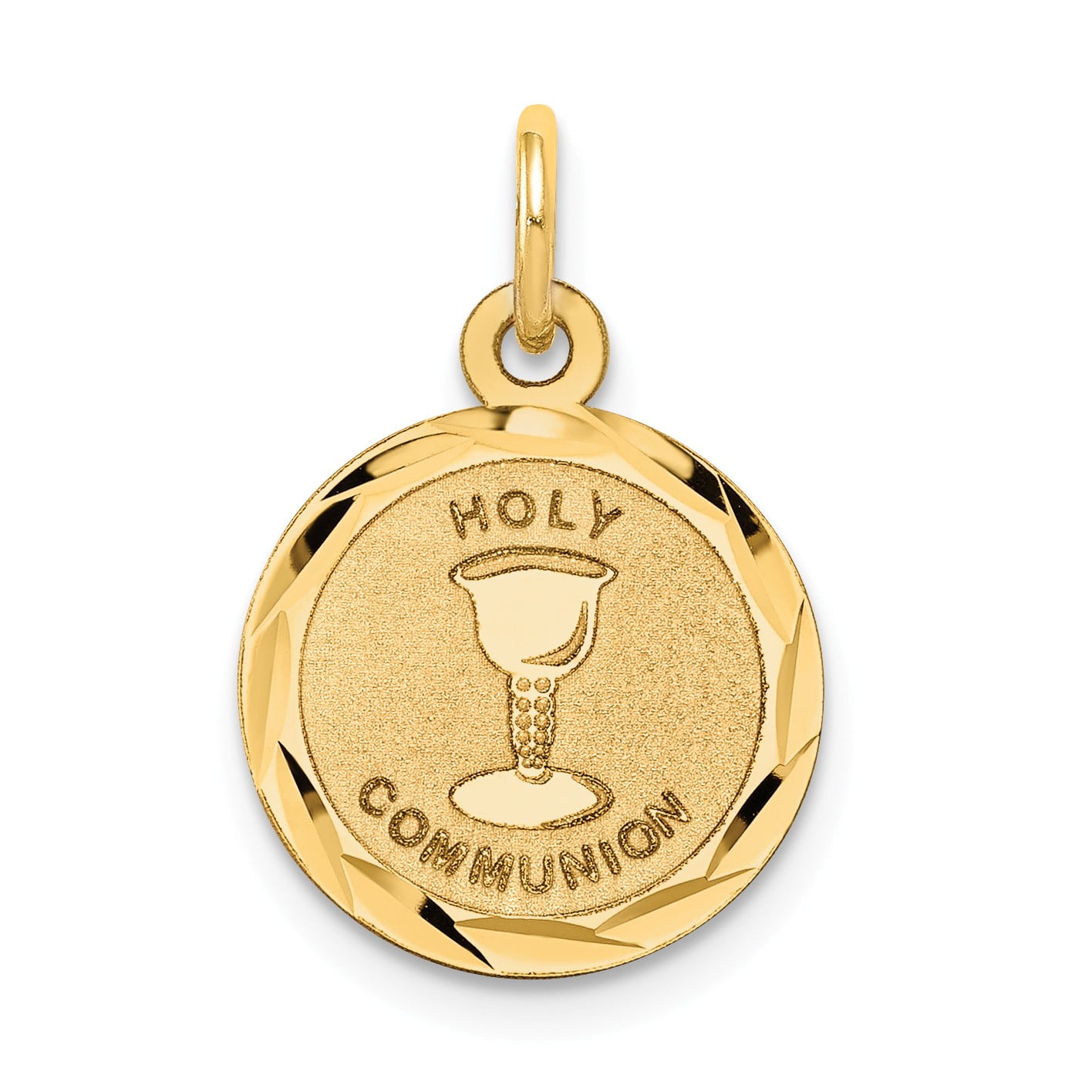 14k Holy Communion Disc Charm in 14k Yellow Gold - Walmart.com