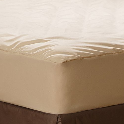 Allerease Organic Cotton Allergy Protection Fitted Mattress Pad 100