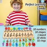 Rirool Educational Montessori Toys, Wooden Puzzles, Shape Sorter ...