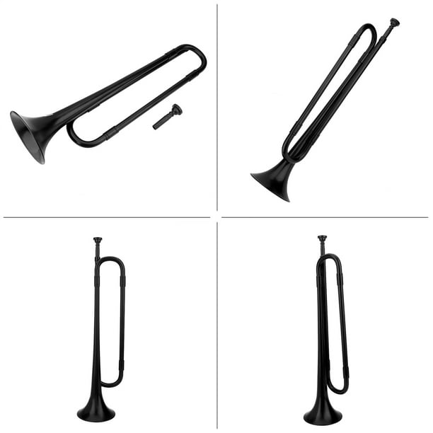 B Flat Bugle, Black Cavalry Trumpet With Mouthpiece Light Weight ...