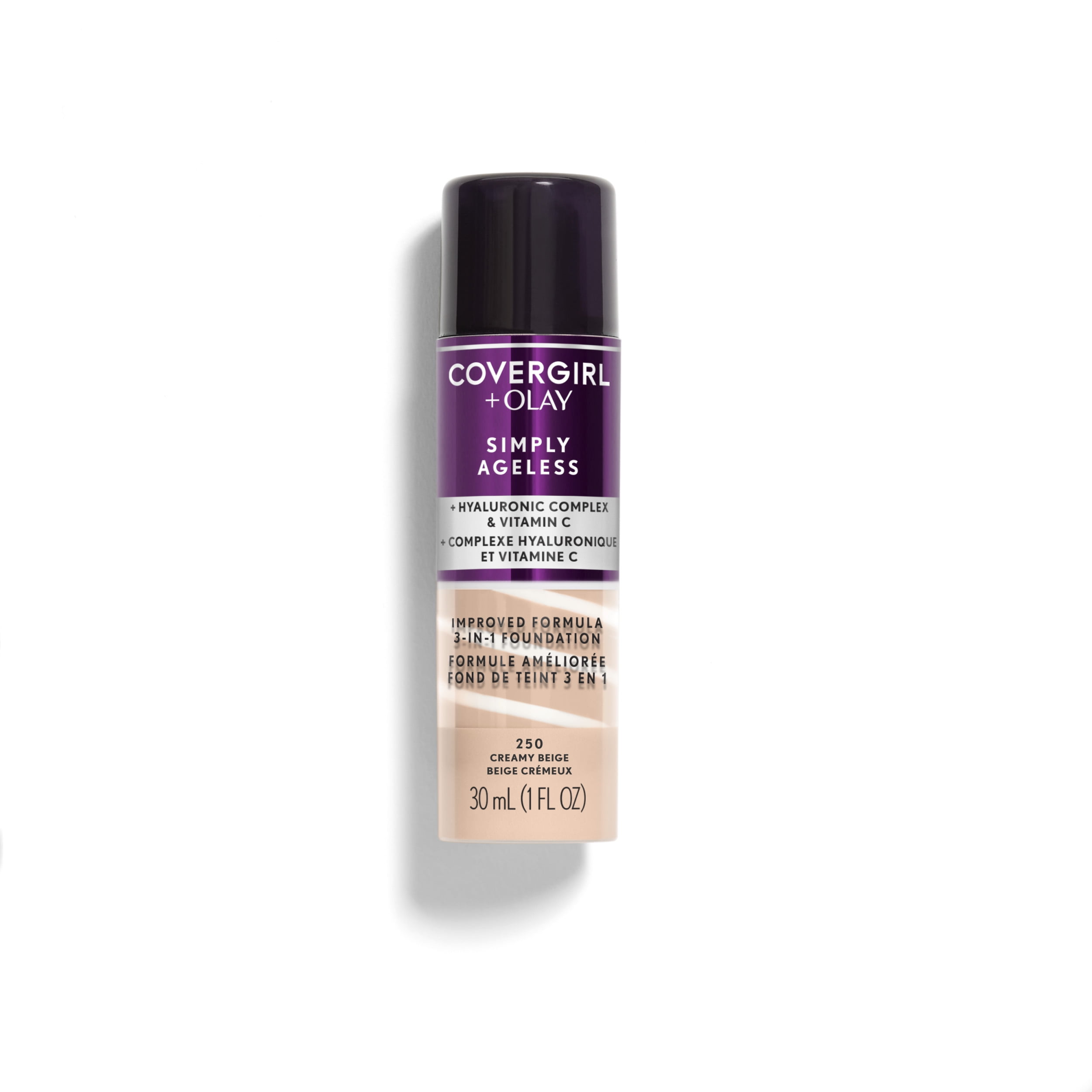 COVERGIRL + OLAY Simply Ageless 3-in-1 Liquid Foundation, 250 Creamy ...