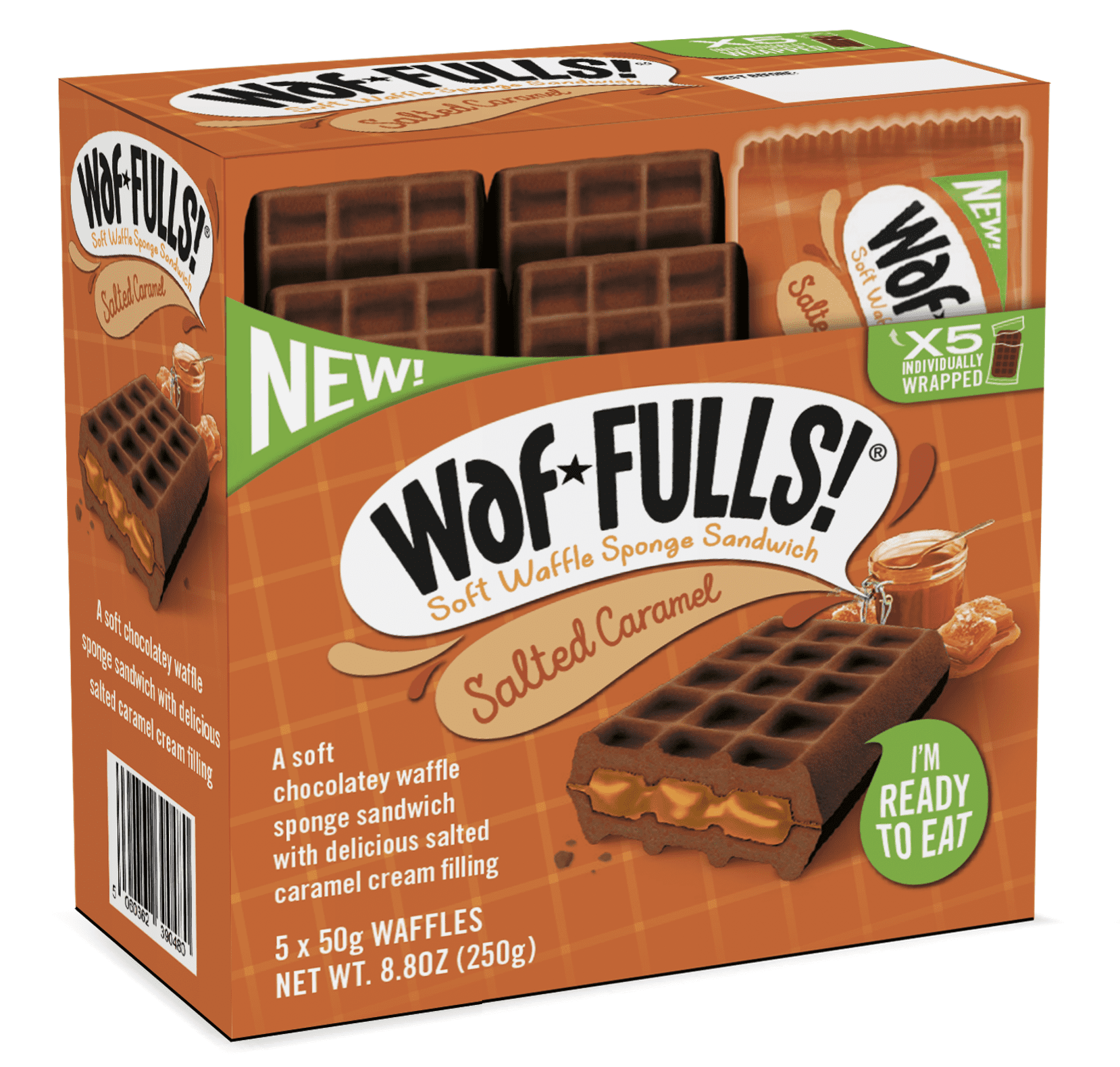 Buy Waf*Fulls Chocolate Sandwich with Salted Caramel filling 5 Count 8. ...